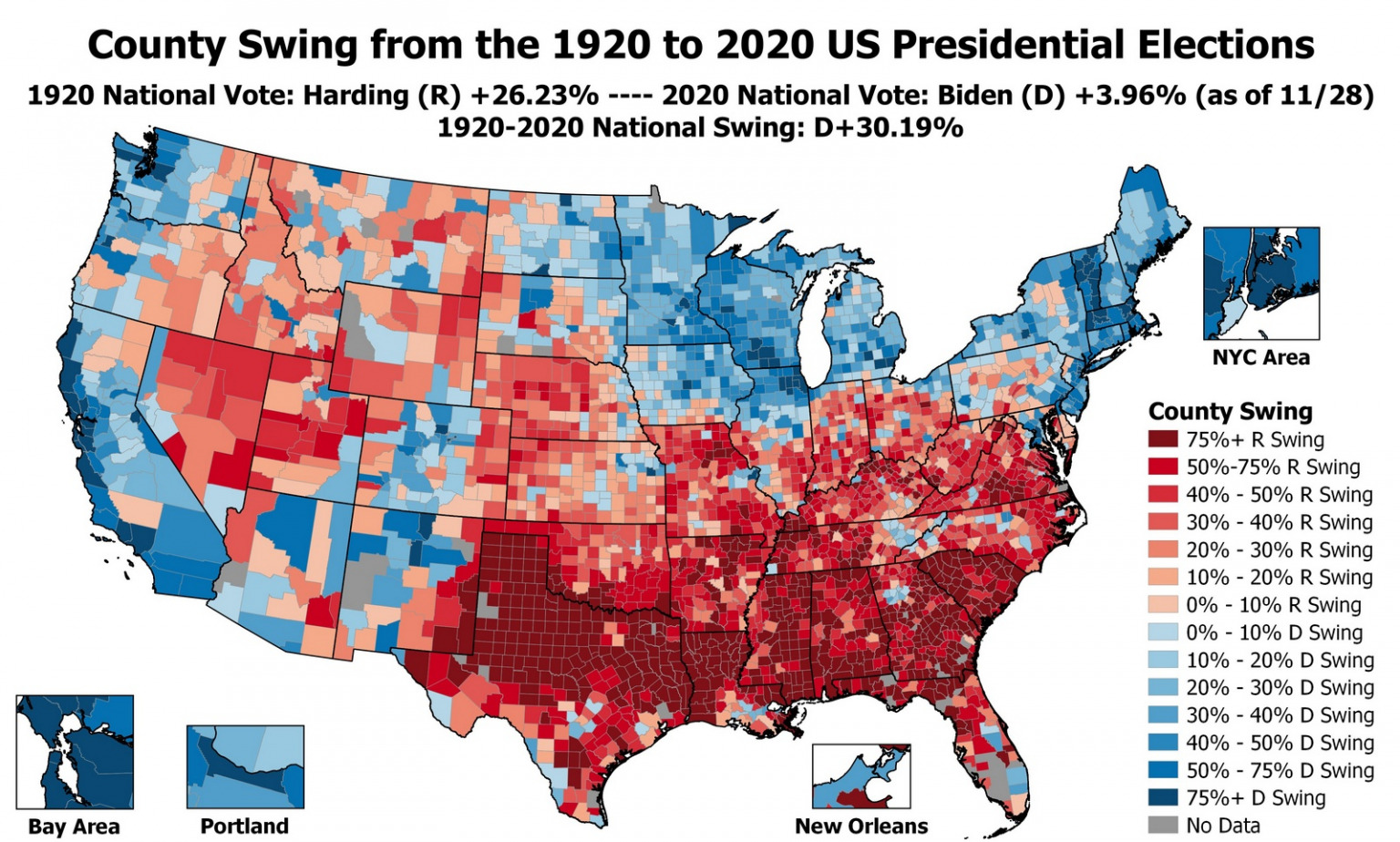 The U.S. Presidential Voting History Mapped - Vivid Maps