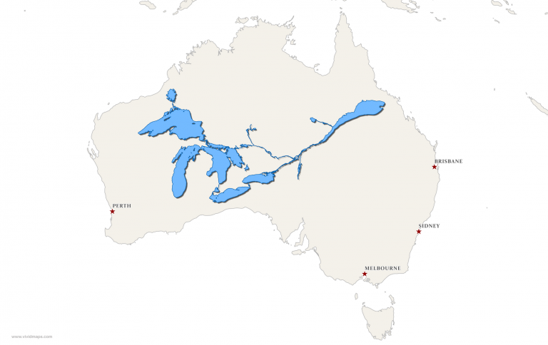 Maps of the Great Lakes - Vivid Maps