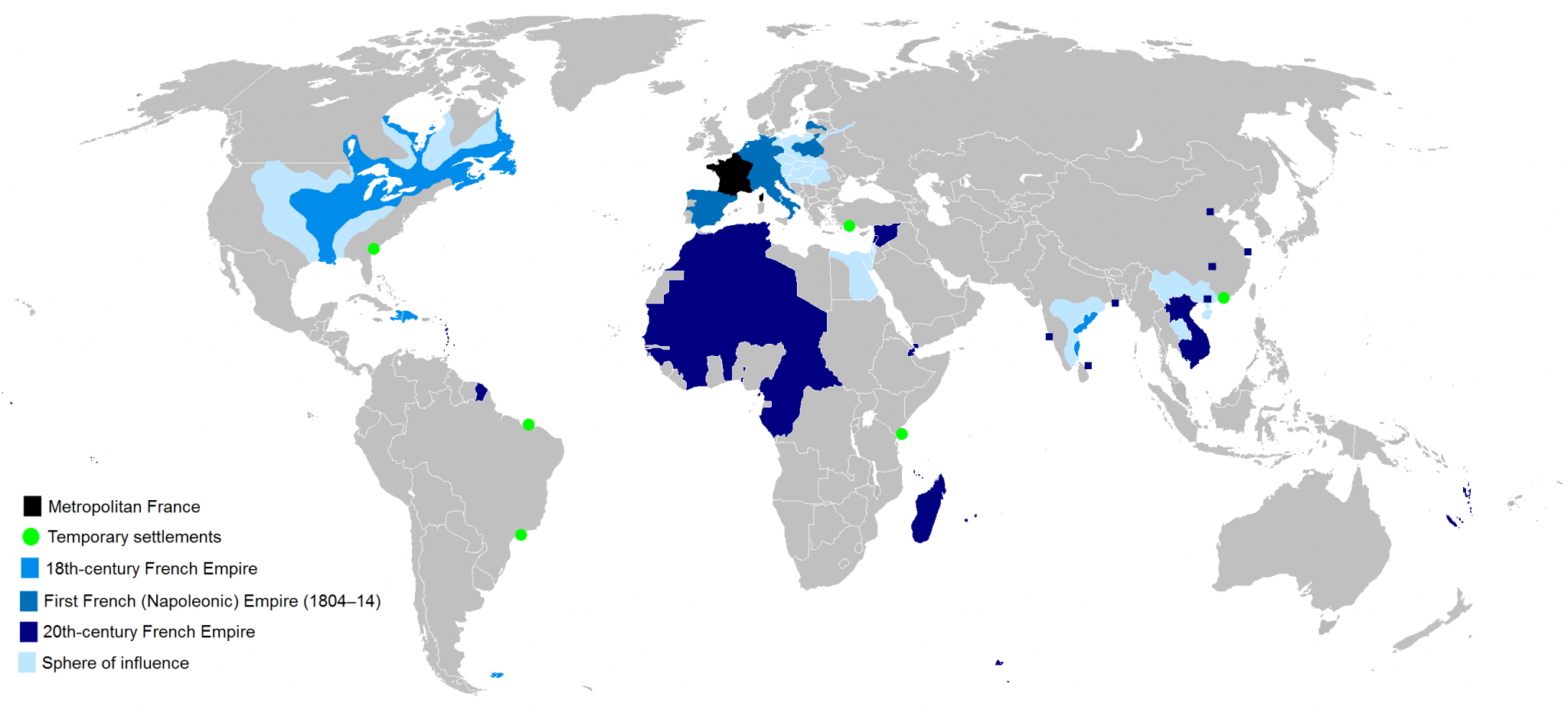All countries invaded by France - Vivid Maps