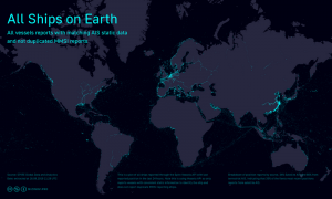All the ships in the World ocean - Vivid Maps
