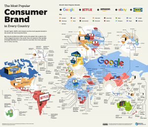 The Most Popular Brand In Every Country, Mapped - Vivid Maps