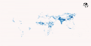 Goats density map - Vivid Maps
