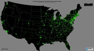 United States interstate system mapped - Vivid Maps