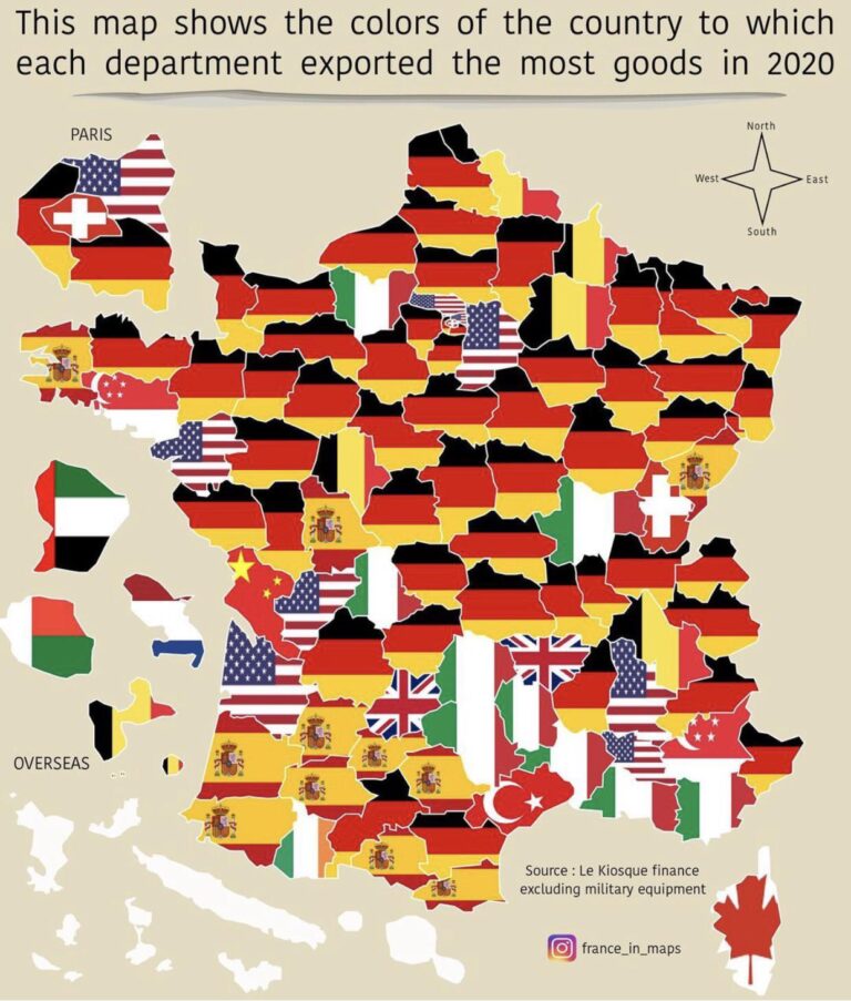 French-foreign trade in maps - Vivid Maps
