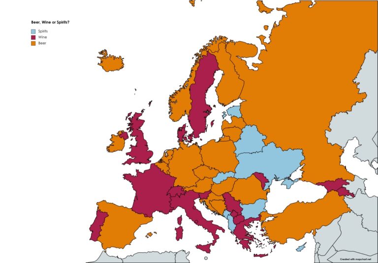The most consumed type of alcoholic drink in Europe - Vivid Maps
