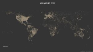 All Airports Around the World Mapped - Vivid Maps
