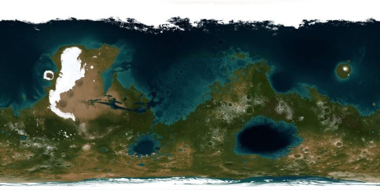 Water worlds of Solar System - Vivid Maps