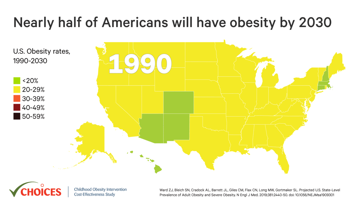 Obesity prevalence in the United States - Vivid Maps