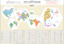 Nominal and per Capita GDP Cartogram with subdivisions - Vivid Maps