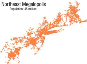 The megaregions of the United States - Vivid Maps