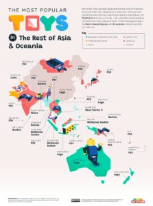 Every country's favorite toys, consoles, and board games mapped - Vivid ...