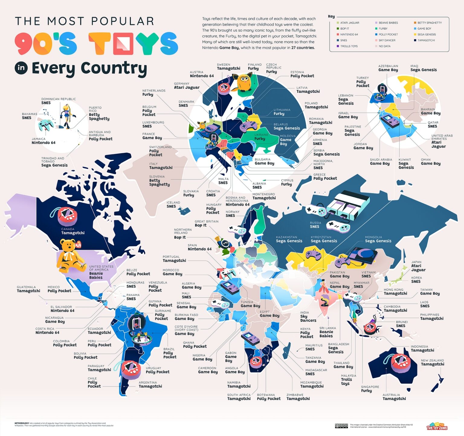 Every country's favorite toys, consoles, and board games mapped - Vivid ...