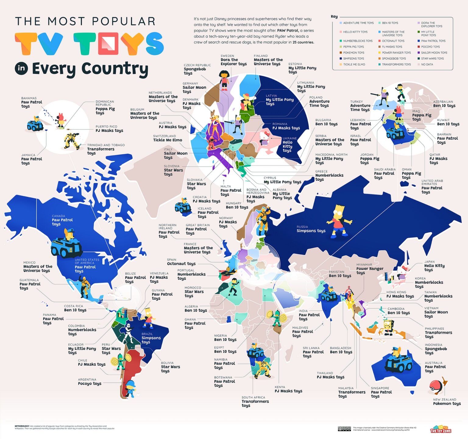Every country's favorite toys, consoles, and board games mapped - Vivid ...