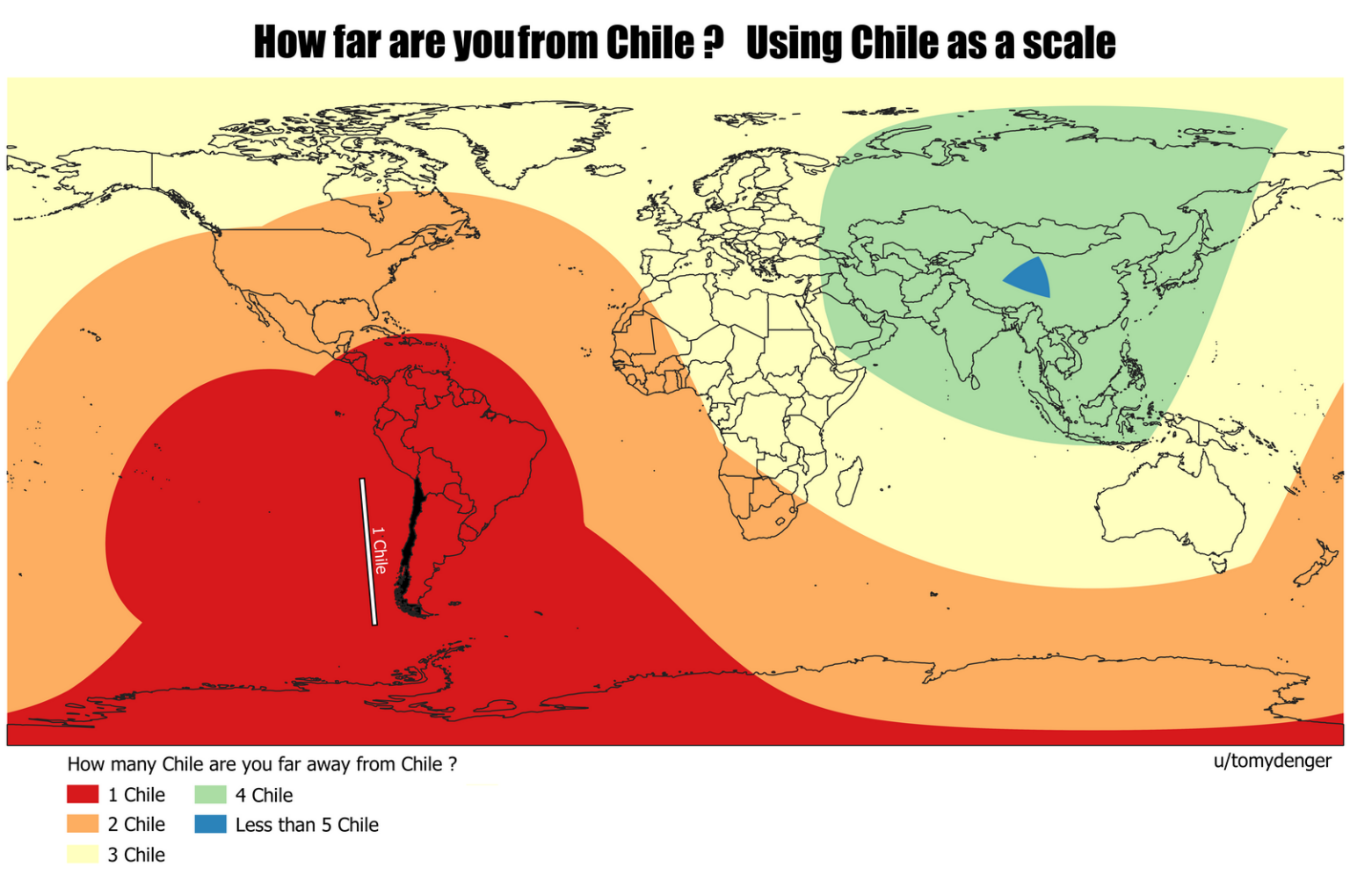 How long is Chile? - Vivid Maps