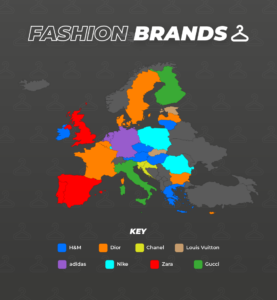 A new study reveals the most popular brands across the UK and Europe ...