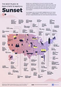 The Best Place to See the Sunrise and Sunset in Every Country - Vivid Maps