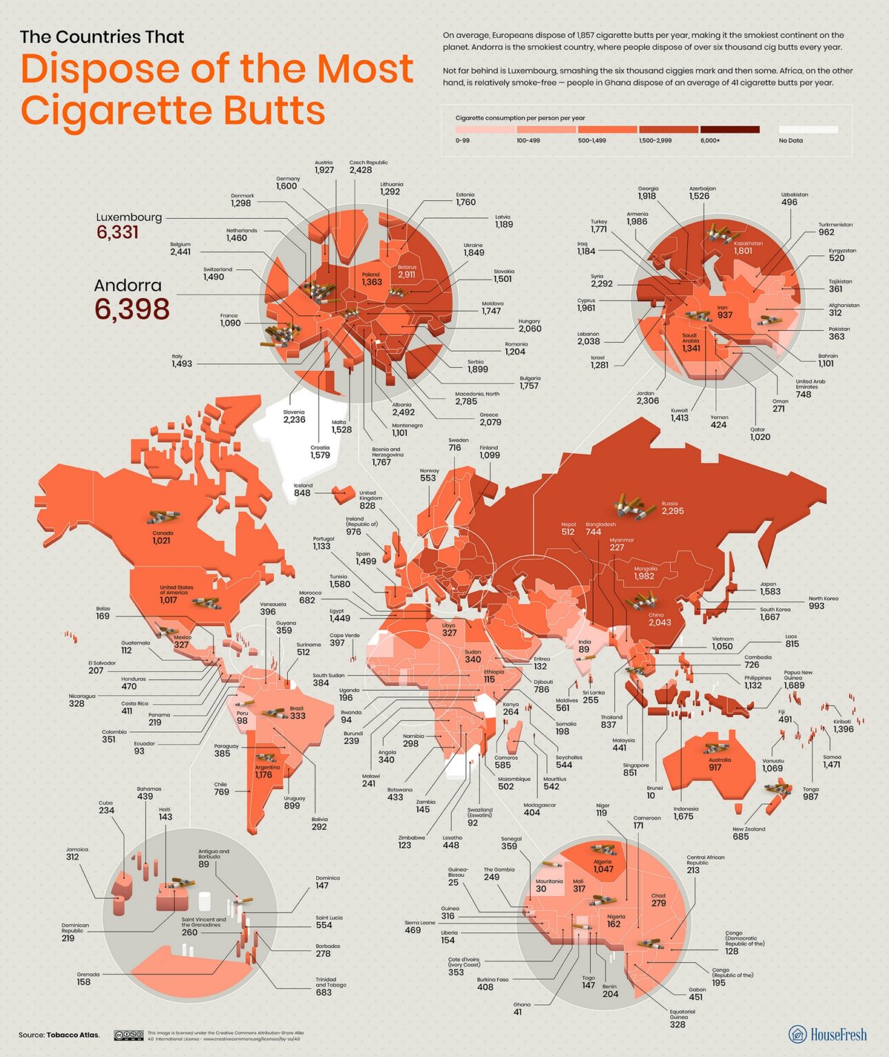 Drowning in Cigarette Butts: Visualizing the World's Biggest Polluter ...