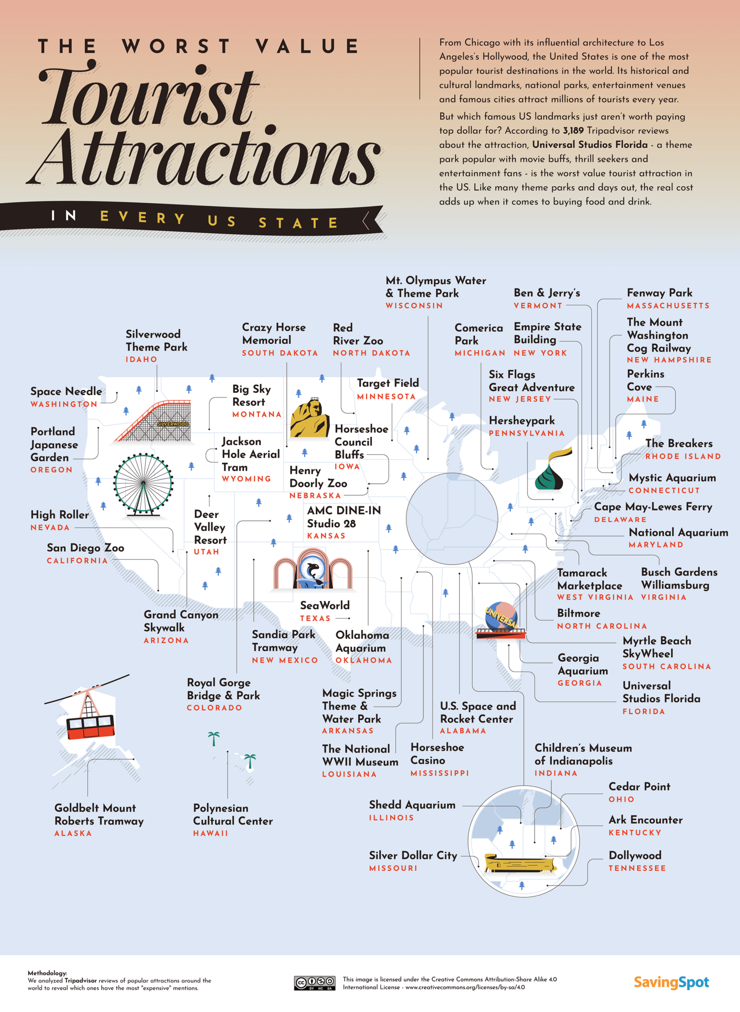 The worst value tourists attractions, according to visitors mapped ...