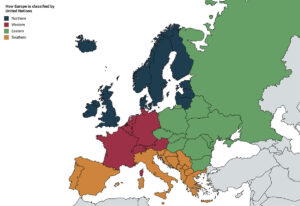 Regions of Europe - Vivid Maps