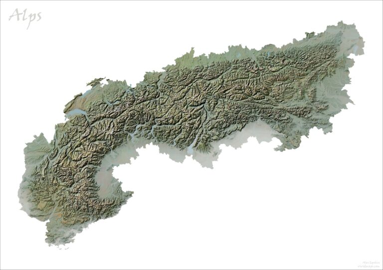 The Alps in maps - Vivid Maps