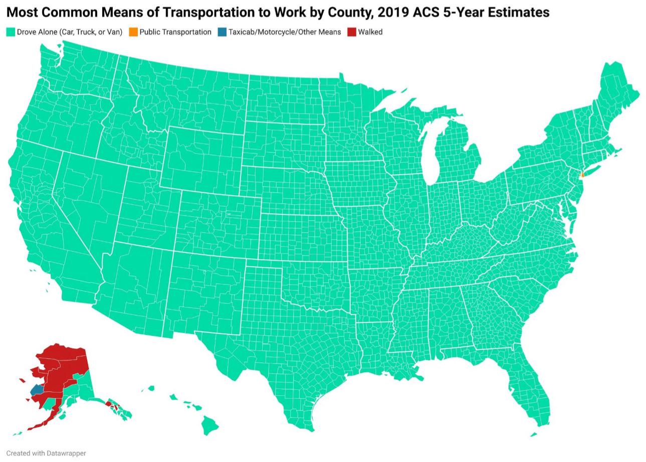 Public Transportation in the United States Mapped - Vivid Maps