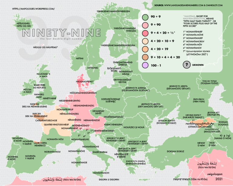 Different Counting Systems Mapped - Vivid Maps
