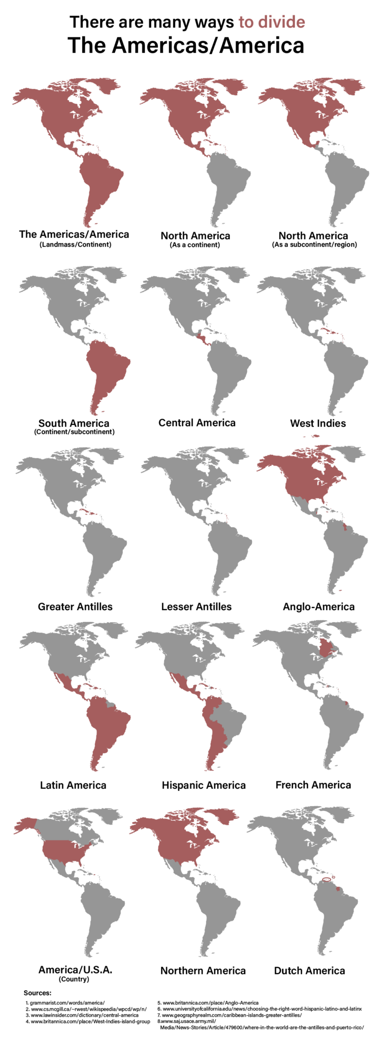 Geography facts about Americas - Vivid Maps