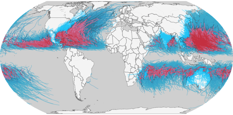 Intensity and Animated Track of Every Tropical Cyclone - Vivid Maps