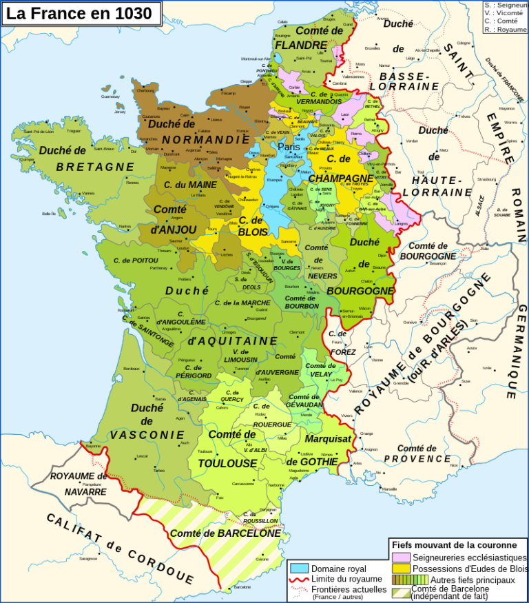 France in 1030 mapped - Vivid Maps