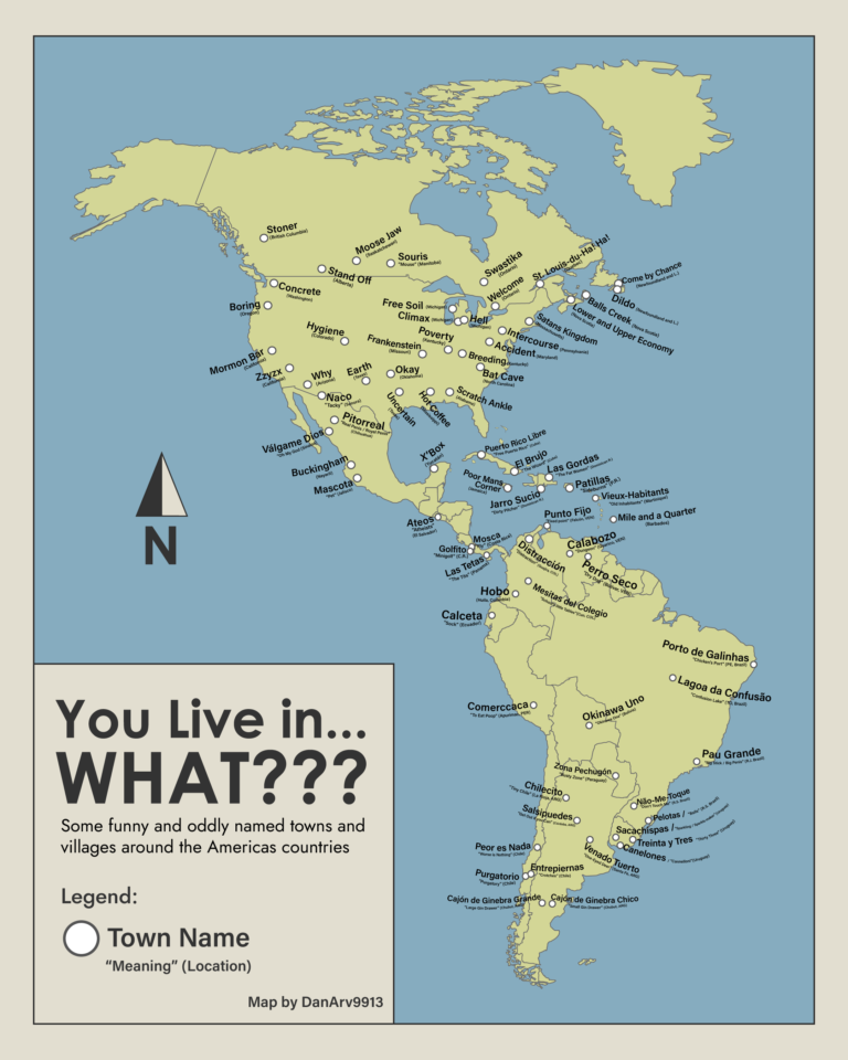 Geography facts about Americas - Vivid Maps