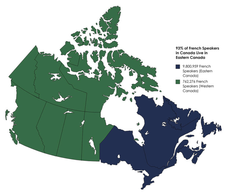 Languages of Canada mapped - Vivid Maps