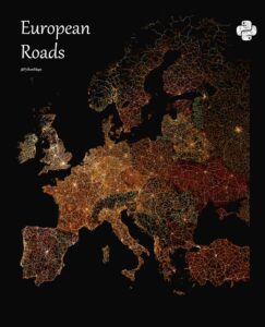 All the World’s Roads Mapped - Vivid Maps