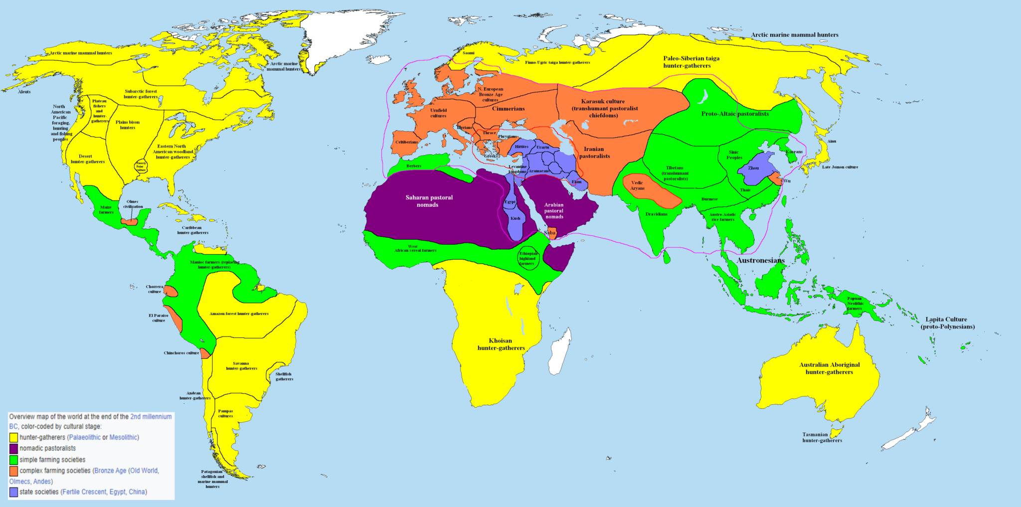 The World Map 1000 BC - Vivid Maps