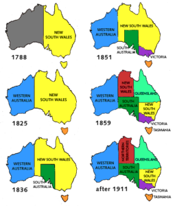 Territorial evolution of Australia - Vivid Maps