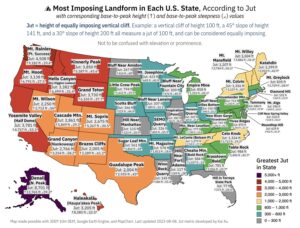 Most Impressive Landforms in Each U.S. state - Vivid Maps