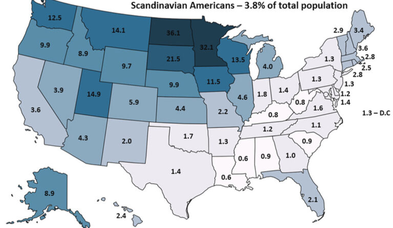 Where Scandinavian Roots Took Hold in America? - Vivid Maps