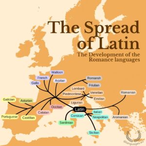 The Development Of The Romance Languages Vivid Maps