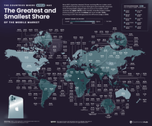 What Mobile Brand Dominates the Market Share in Each Country? - Vivid Maps