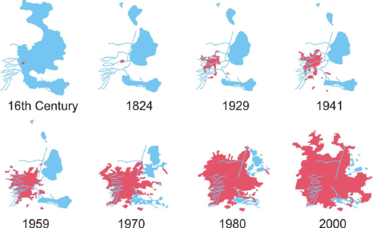 Tenochtitlan (Mexico City) in the 14th Century - Vivid Maps