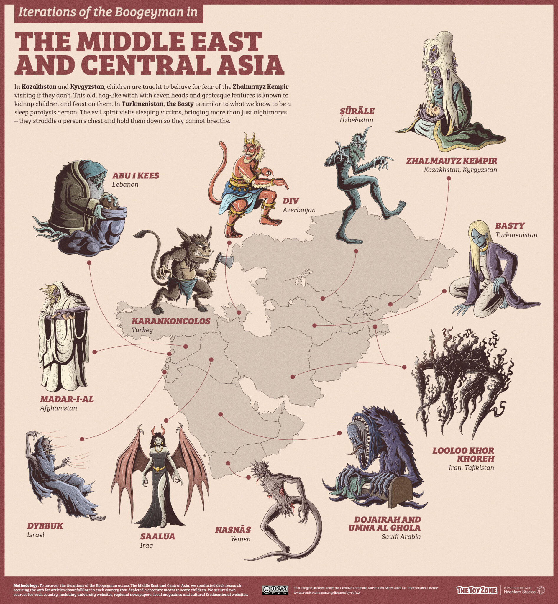 Mapped: What the Boogeyman Looks Like Across the Globe - Vivid Maps