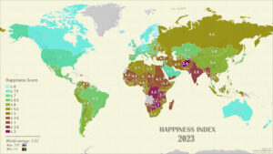 The World’s Happiest Countries (2015 - 2023) - Vivid Maps