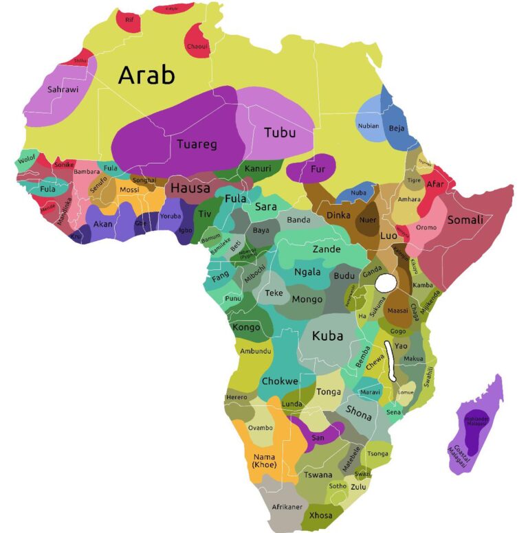 Ethnic map of Africa - Vivid Maps