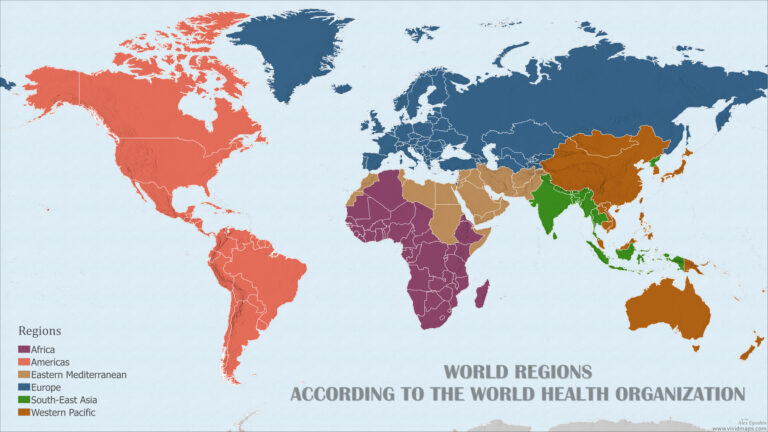 World Map Region Definitions - Vivid Maps