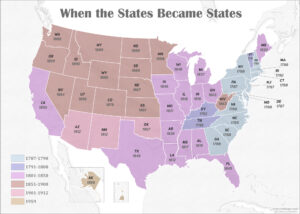 When the States Became States - Vivid Maps