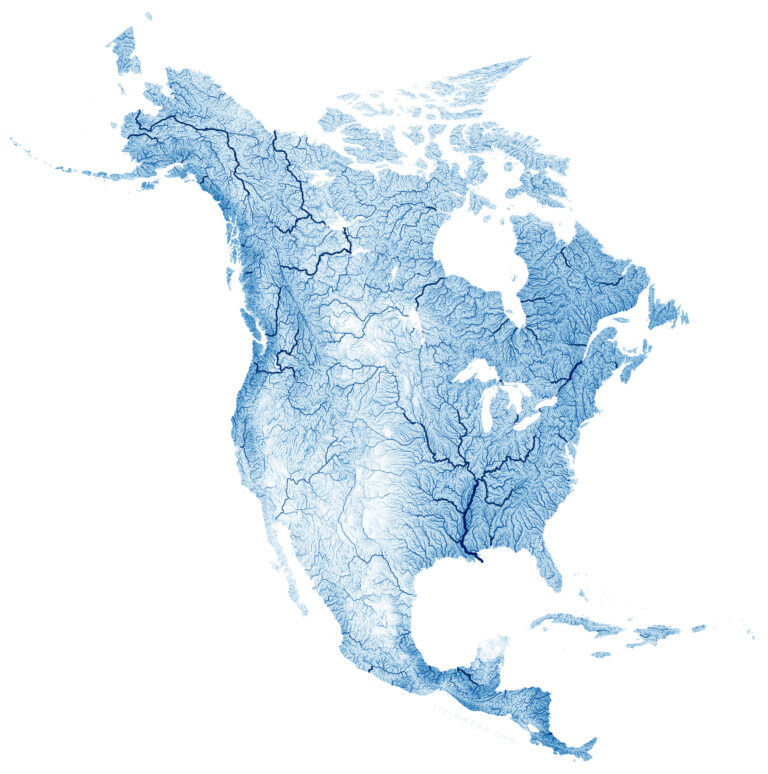 Exploring the Rivers and Basins of North America - Vivid Maps