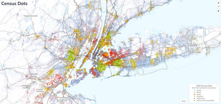 The Racial Dot Map of the United States - Vivid Maps