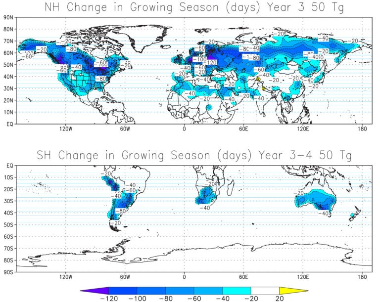 The Global Impact of a Nuclear Winter - Vivid Maps