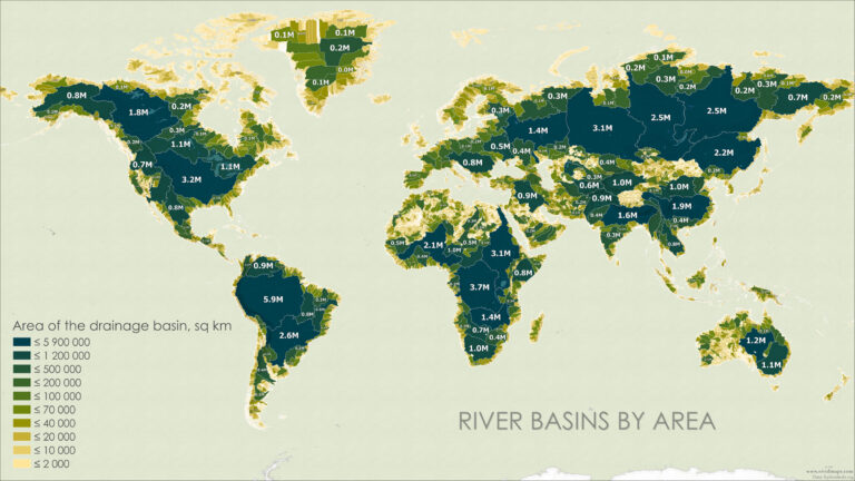 River Basins as Countries: A New World Map - Vivid Maps