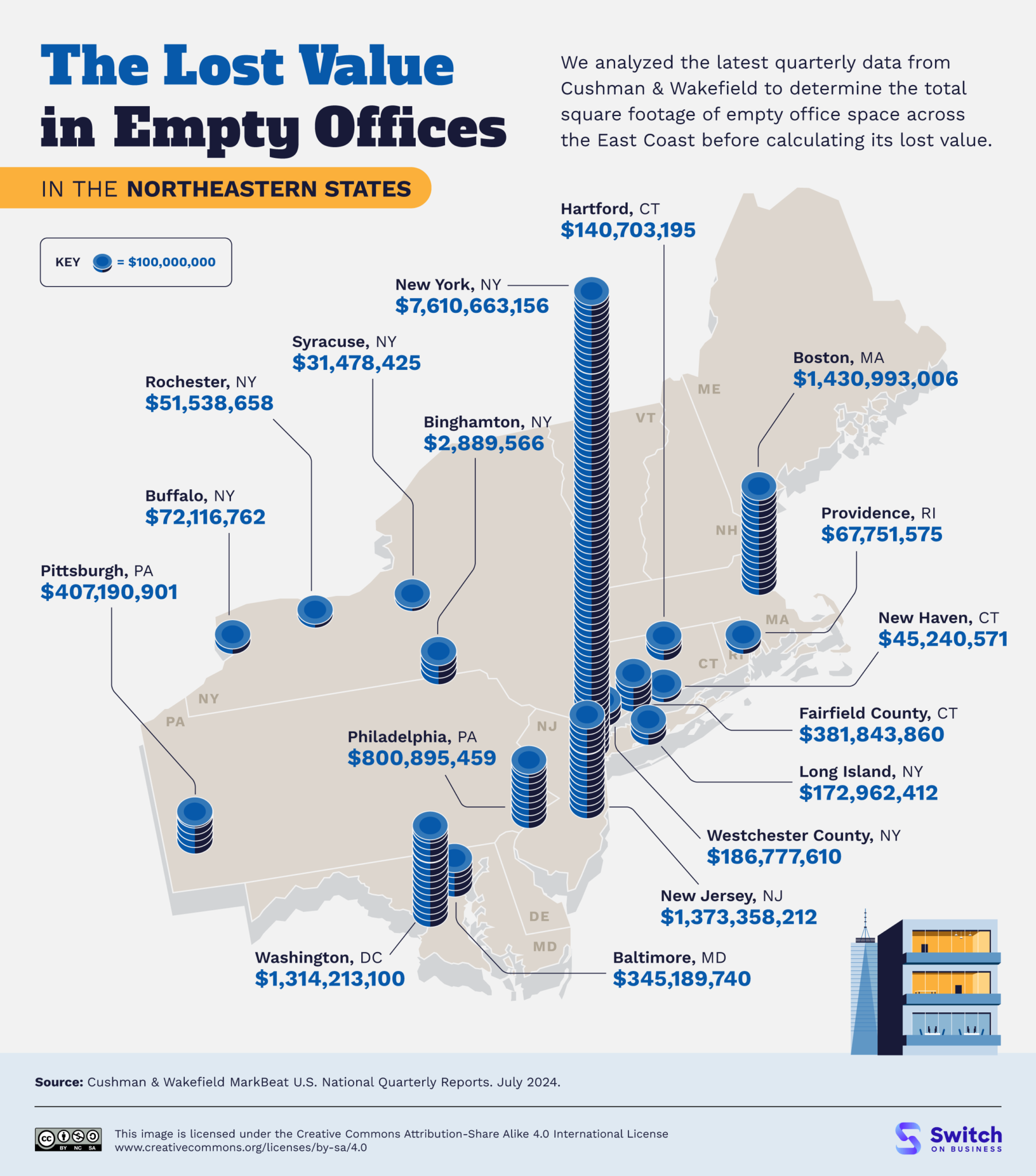 The Geography of Empty Offices: Mapping America's Urban Vacancy Crisis ...