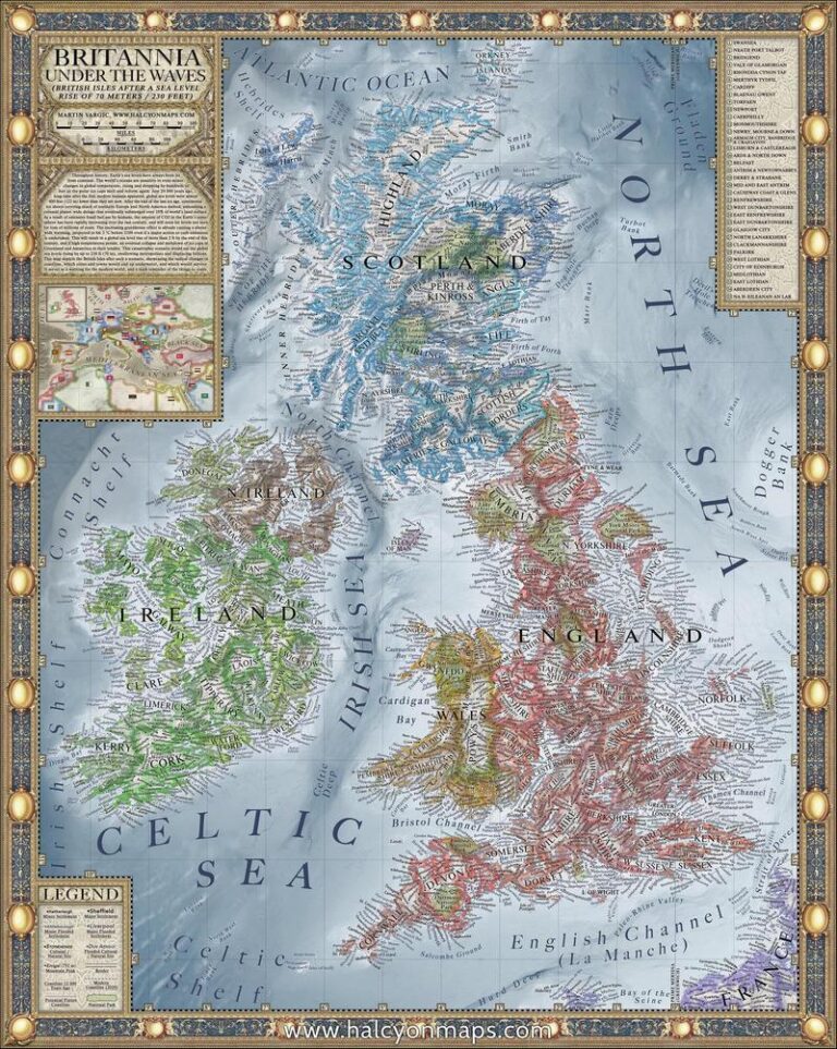 How Rising Seas Will Reshape the British Isles: A Tale of Three ...
